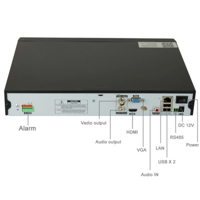 Black NVR Kit HDMI 720P Wireless IP Camera Onvif H.264 CCTV Security System