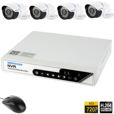 Network Camera Onvif H.264 Home IP CCTV System 1.0 Mp Surveillance
