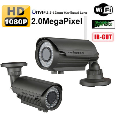 2.0MP Waterproof IR Bullet Wireless IP Camera CCTV Netzwerk Kamera With Email Alarm
