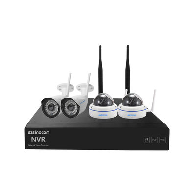 Wifi Wireless NVR Kit Security 2MP IP Camera POE Onvif H.264 1080P