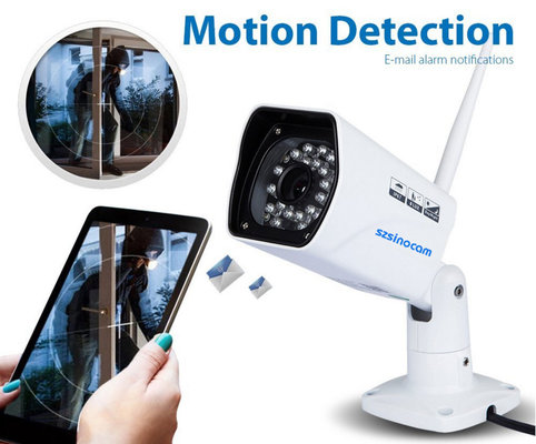 Email ALarm Wireless IP Camera with 4mm fixed Lens , Support Motion Detection
