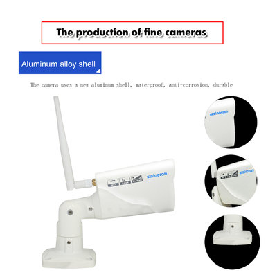 Indoor / Outdoor 40M WIFI Distance Wireless IP Camera 1.3 Mega Pixel , 2MP 4mm Lens