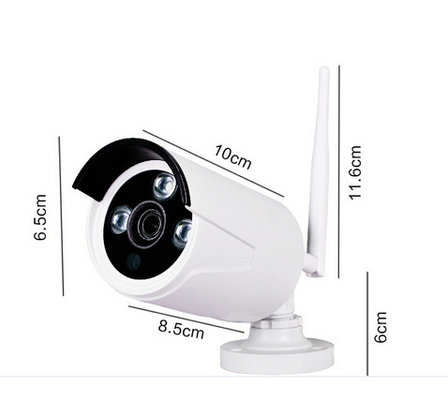 8GB TF Card Support 1.0megapixel Wireless Bullet IP Camera Internal Storage