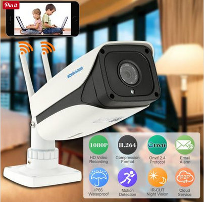 2.4GHZ/ 5.8GHZ 2.0MP Wireless IP Security  Camera with Long IR Range 50M WIFI Distance
