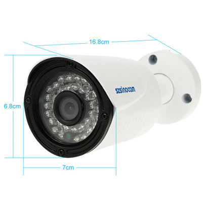 2.4GHZ/ 5.8GHZ 720P  Wireless  Security Bullet  Camera with Built -in 8GB SD Card