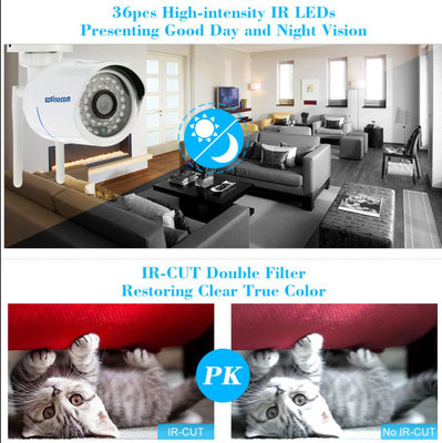 1080P 2.0MP Wireless IP Camera with Built-in 8GB SD Card  Support 2.4ghz / 5.8ghz