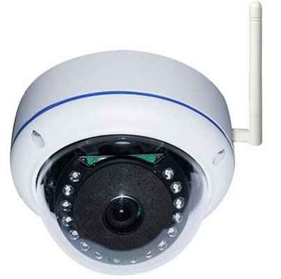 1.3MP Mini 720P 4mm Vandal Proof Dome Camera , Plug & Play Wireless Wifi IP Camera