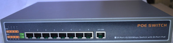 9 Port 10m / 100m POE Ethernet Switch For Surveillance IP Camera CE / FCC / RoHS