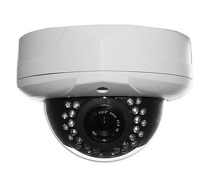 Full HD 2 Megapixel Vandal Proof Dome Camera Video Push IP Camera For IOS / Android