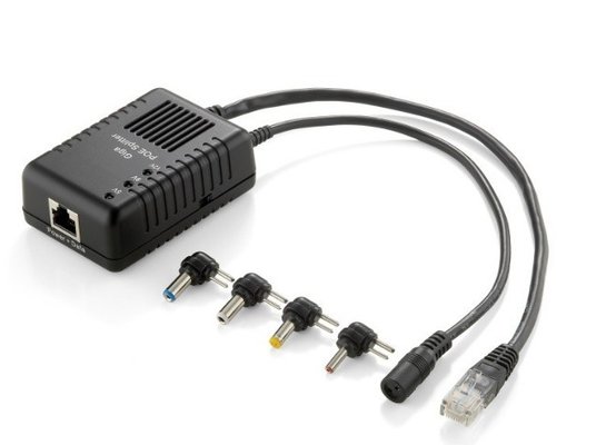 Surveillance IP Camera POE Ethernet Switch , 1 port POE Splitter