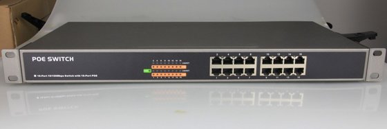 802.3af 10M / 100M Unmanaged POE Ethernet Switch 16 Port