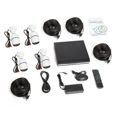 POE Bullet NVR Kit with 1 Megapixel 4mm lens Camera Motion Detection IP Camera