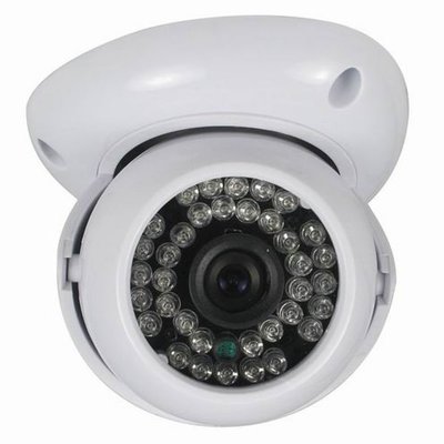 2.0 Megapixel 1080P Analog CCTV Camera Metal DOME INDOOR IR AHD Camera White