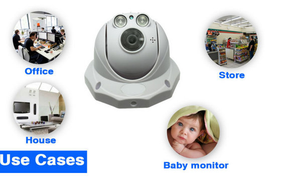 2.0MP 1080P Megapixel Mini PTZ 4X Digital Zoom IP Camera with 35M IR Distance