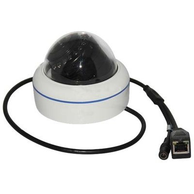 720P H.264 WDR Vandal Proof Dome Camera Internet Surveillance Camera DC12V / 1A