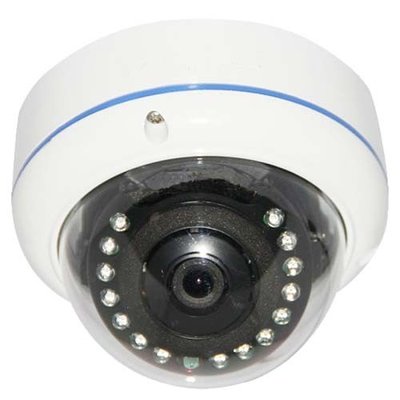 1MP P2P Video Push Vandal Proof Dome Camera Low Lux IP Camera For Building