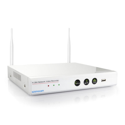 Wireless Network NVR Kit , 4 Channel 720P Security Camera System