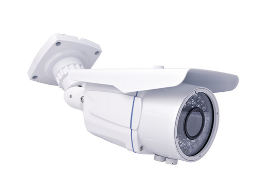 1/3inch 720P ISP AHD CCTV Camera White / Black External Manual Adjusted