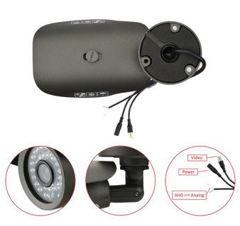Bullet 1.3MP HD CCTV Camera AHD IP66 IR 30meters For Outdoor Security