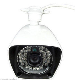White Waterproof CCTV Bullet Camera Sony IMX322 1080P 2.0MP Realtime AHD