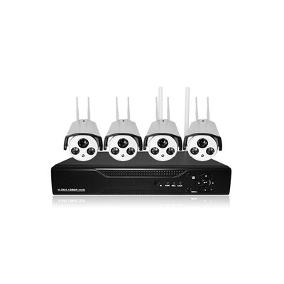 Wireless Network NVR Kit Digital With 4 CH 720P Playback