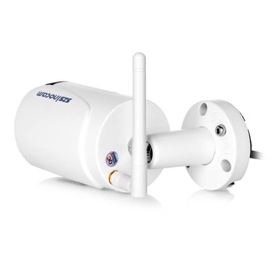 White 2.4GHZ 1.3 / 2.0 Wireless IP Camera For Office & Home Safty Surveillance