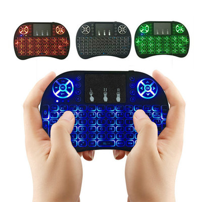 2.4G Wireless Mini Keyboard i8 with 7 colors backlit supplier
