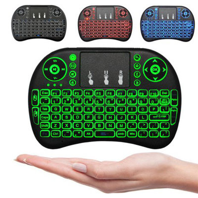2.4G Wireless Mini Keyboard i8 with 7 colors backlit supplier