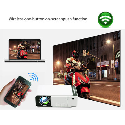 Full HD 3D Portable Home Theater Mini LED Projector T5 supplier