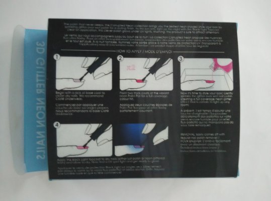 Plastic folding box for nail polish, screen printing supplier