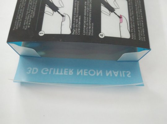 Plastic folding box for nail polish, screen printing supplier