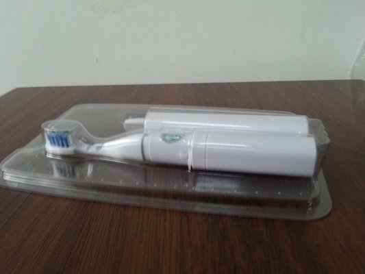 Transparent PET / PVC / APET / GAG / APEG two blisters packing for electronic toothbrush supplier
