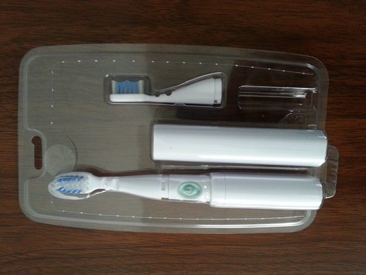 Transparent PET / PVC / APET / GAG / APEG two blisters packing for electronic toothbrush supplier