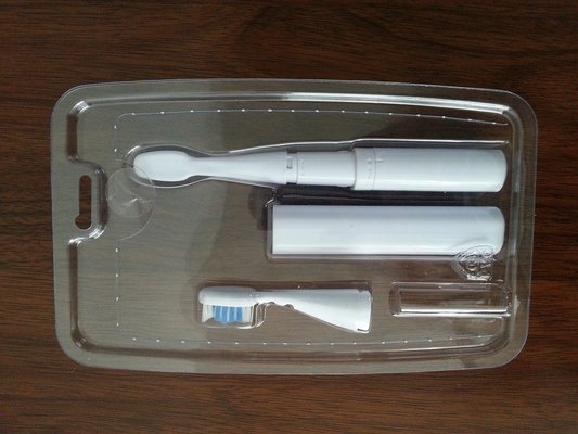 Transparent PET / PVC / APET / GAG / APEG two blisters packing for electronic toothbrush supplier