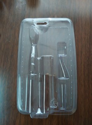 Transparent PET / PVC / APET / GAG / APEG two blisters packing for electronic toothbrush supplier