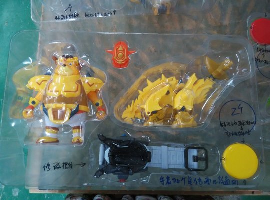Customerize size shape product blister packing clear PVC PET APET innter tray for toys supplier