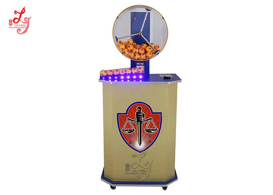 High Power White Lottery Game Machine / Bingo Drawing Machine For Entertainment