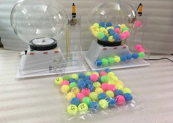 50 Watt Power Lottery Game Machine , Lottery Ball Drawing Machine 38*30*45cm Size