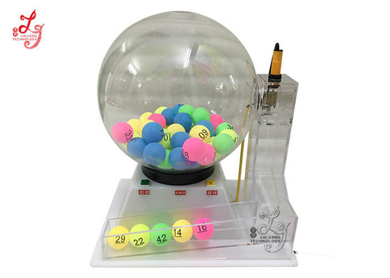 50 Watt Power Lottery Game Machine , Lottery Ball Drawing Machine 38*30*45cm Size