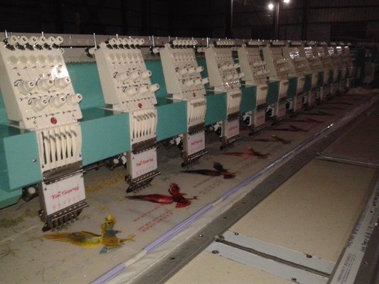 Tai Sang embroidery machine vista model 612(6 needles 12 heads embroidery machine)
