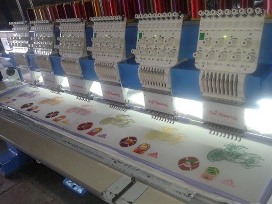 Tai Sang Embro Vista Model 906( 9 needles 6 heads flat embroidery machine)