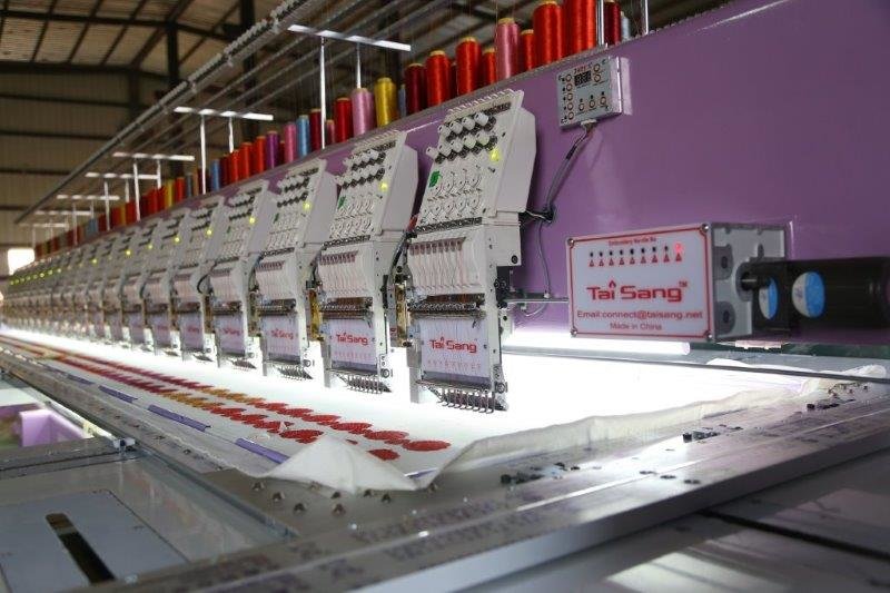 Tai Sang Embro embroidery machine Platinum Model 920.( 9 needles 20 heads computerized embroidery machine)