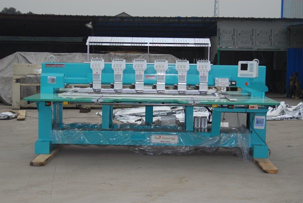 Tai Sang Embro Vista Model 606  ( 6 needles 6 heads normal speed flat embroidery machine )