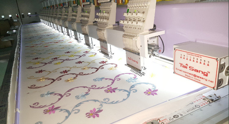 Tai Sang Embro Vista Model 915(9 needles 15 heads computerized embroidery machine)
