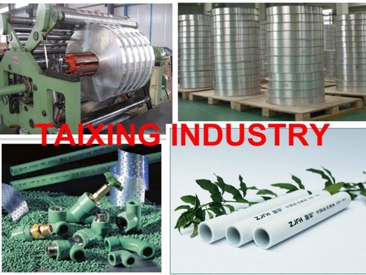 Perforated aluminium strip coated with polypropylene for ppr-al-ppr pipe