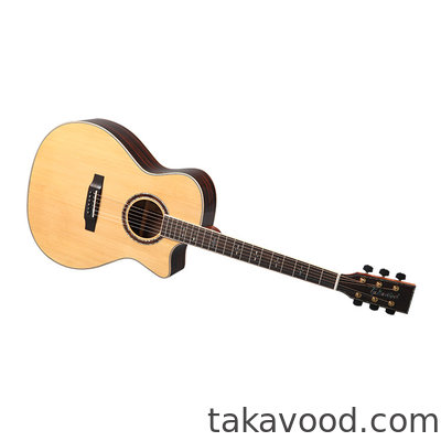 Takavood Folk Guitar 41 inch Acoustic Guitar Solid Cedar Top Guitars supplier