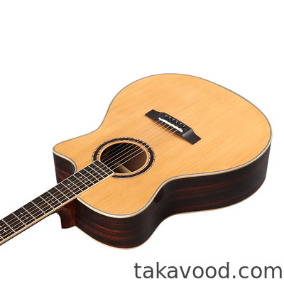 Takavood Folk Guitar 41 inch Acoustic Guitar Solid Cedar Top Guitars supplier