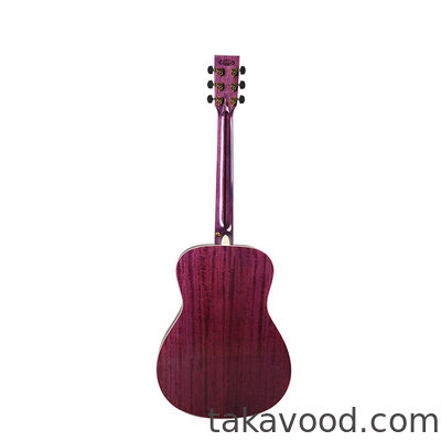Takavood Folk Guitar 40 inch Acoustic Guitar African Mahogany Top Guitars Purple Color Guitar supplier