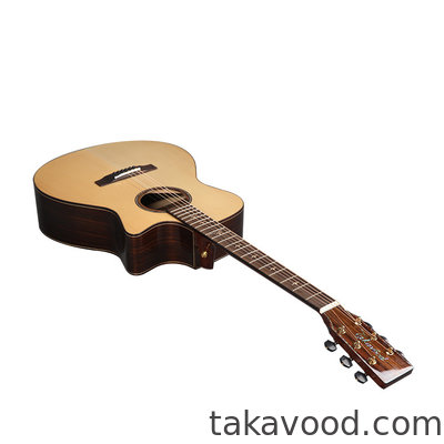 Takavood Folk Guitar 41 inch Acoustic Guitar Spruce Top Guitars Cutaway Guitar supplier