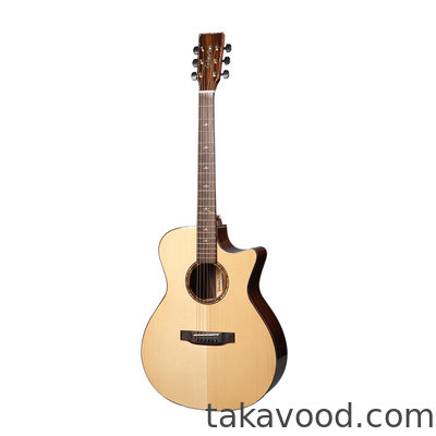 Takavood Folk Guitar 41 inch Acoustic Guitar Spruce Top Guitars Cutaway Guitar supplier